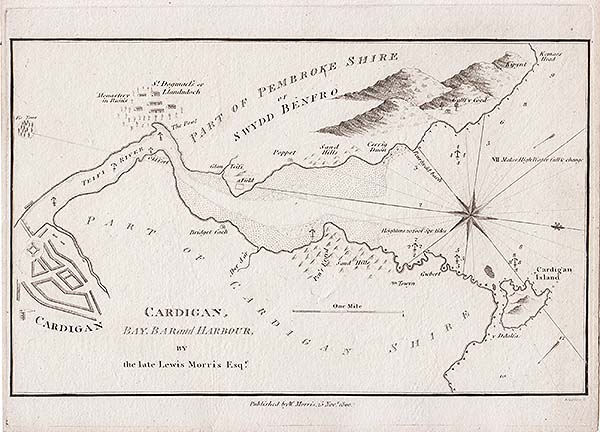 Cardiganshire | Ceredigion | Speed | antique prints maps